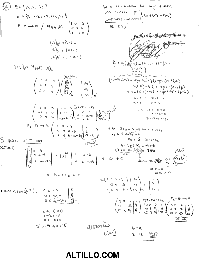 2º Parcial B | Algebra (2024) | CBC | UBA