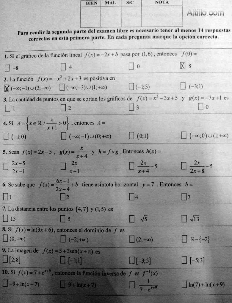 UBA - CBC - Matematica - Examen Libre - 2013